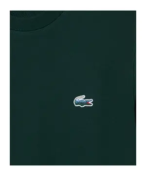 Lacoste Embroidered Crocodile Landscape Fleece Sweatshirt - Black