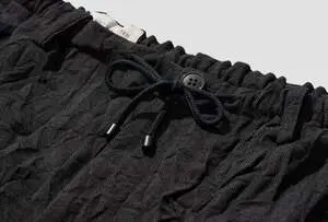 Dries Van Noten Textured Elastic Waist Pants