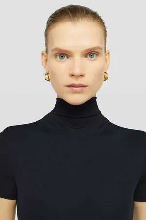 JIL SANDER High-neck Midi Dress - Black