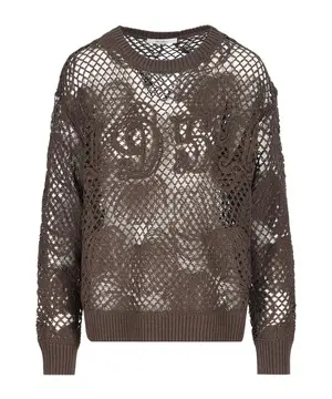 Max Mara Farea Crewneck Knitted Jumper - Dark Brown