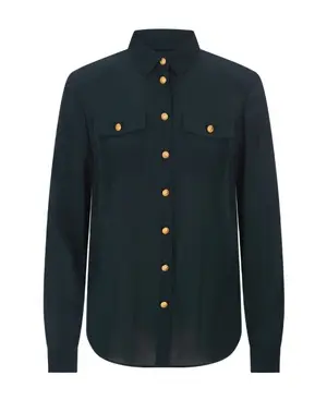 Balmain Long-sleeved Button-up Shirt