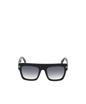 TOM FORD Renee Square Frame Sunglasses - Gray