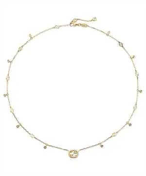 Gucci Logo Pendant Diamond Necklace