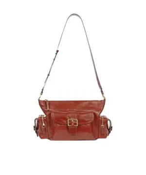 Chloé Camera Leather Crossbody Bag - Red
