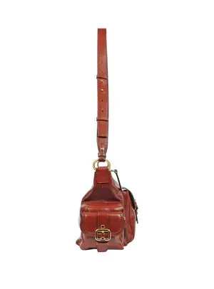 Chloé Camera Leather Crossbody Bag - Red