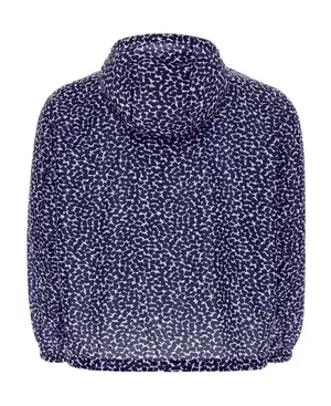 Prada Printed Hooded Windbreaker - Blue