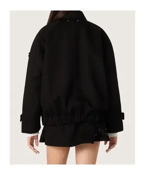 GOLDEN GOOSE Floral Sequin Embroidery Oversized Jacket