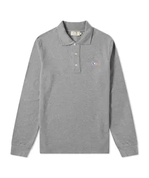 Maison Kitsuné Long-sleeved Polo Shirt
