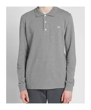 Maison Kitsuné Long-sleeved Polo Shirt