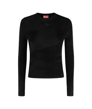 DIESEL® Long-sleeved Sweater With Embroidered Logo