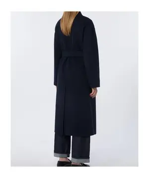 Max Mara Hobby Long Coat - Midnight Blue