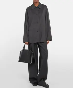 THE ROW Nina Leather Tote - Black