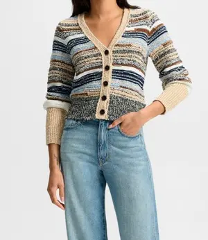Veronica Beard Striped Cardigan