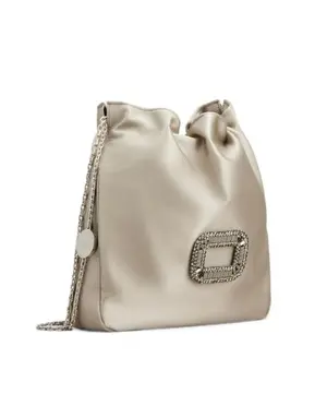 ROGER VIVIER Pilgrim Embellished Mini Shoulder Bag - Black