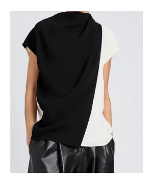 Proenza Schouler Elsa Drape-detail Blouse - Black