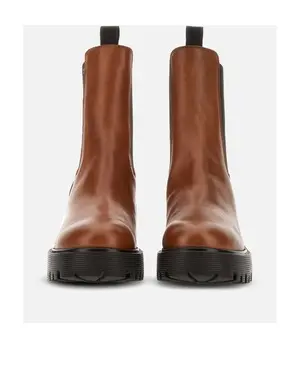 Hogan High-heeled Boots With Elastic Side And Pull Ring