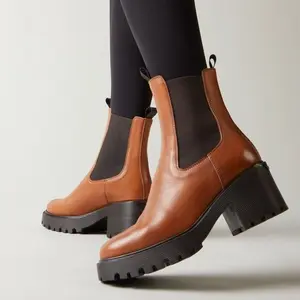 Hogan High-heeled Boots With Elastic Side And Pull Ring