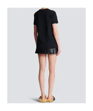 Balmain Chain Print Short Sleeve T-shirt
