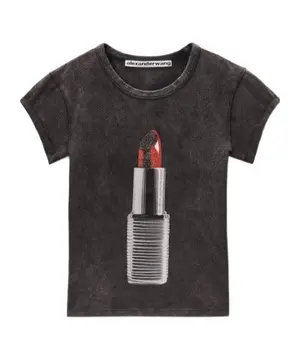 Alexander Wang Lipstick Print Crewneck T-shirt