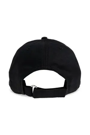 Moncler Gabardine Baseball Cap With Logo Patch - Black