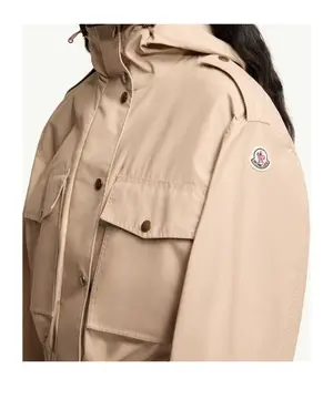 Moncler Hooded Poplin Jacket