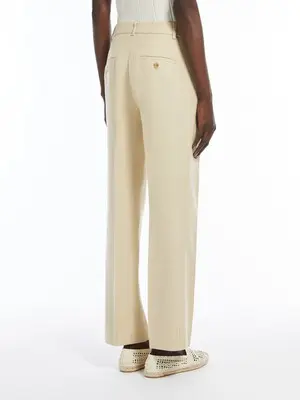 Max Mara Batavia Cotton And Linen Trousers