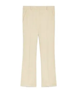 Max Mara Batavia Cotton And Linen Trousers - Sand