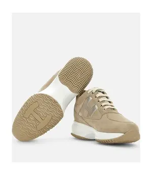 Hogan Interactive Lace-up Sneakers With Logo Detail