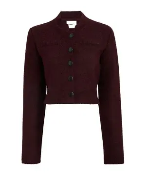 Khaite Cropped Knitted Jacket