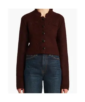 Khaite Cropped Knitted Jacket