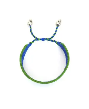 Alexander McQueen Logo-embroidery Cord Bracelet