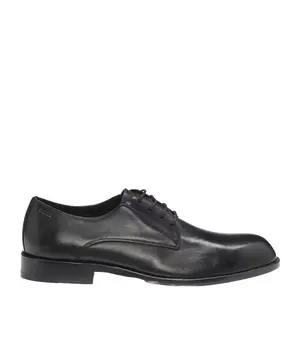 Hugo Boss Almond Toe Derby Shoes - Black