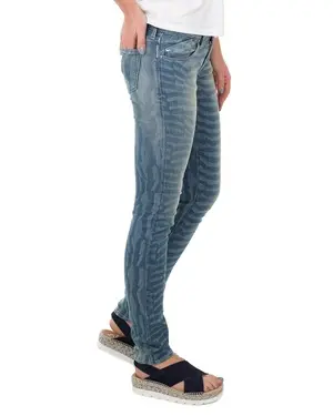 Emporio Armani Logo Print Denim Jeans