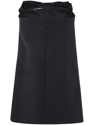 SELF-PORTRAIT Crepe Bandeau Mini Dress