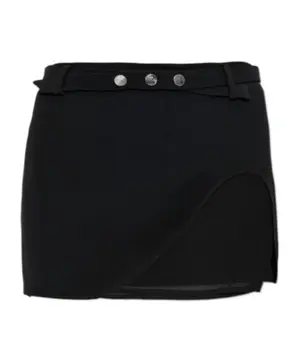 Attico Belted Mini Skirt