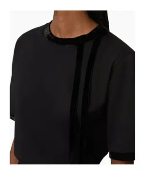 Nina Ricci Velvet Ribbon Detail T-shirt