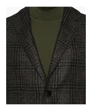 Tagliatore Check Patterned Single-breasted Blazer - Black