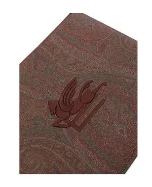 Etro Paisley Print Canvas Clutch Bag - Brown