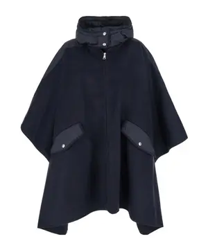 Fleece Lined Hooded Poncho