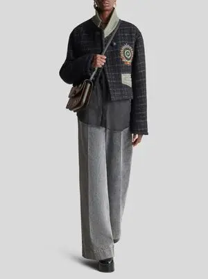 Etro Checked Embroidered Coat - No