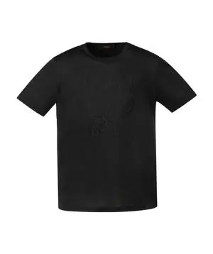 Mcm Logo Print Round-collar T-shirt - Black
