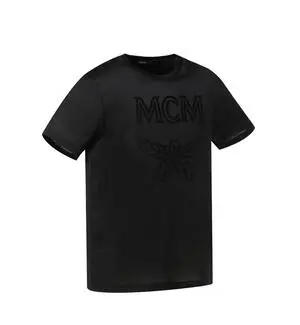 Mcm Logo Print Round-collar T-shirt - Black
