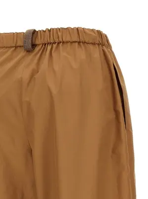 Fabiana Filippi Elasticated Waistband Wide-leg Trousers - Brown