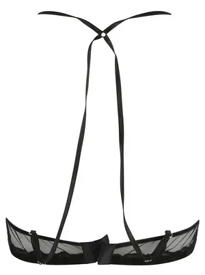 Dolce & Gabbana Panelled Tulle Satin Bra