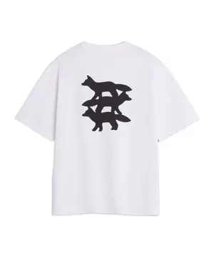 Maison Kitsuné Stunt Fox Oversized T-shirt - White