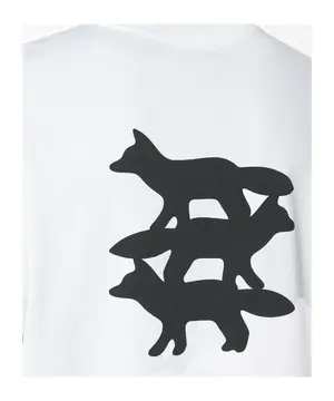 Maison Kitsuné Stunt Fox Oversized T-shirt - White