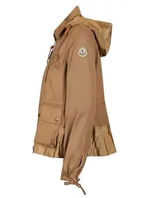 Moncler Adenium Drawstring Hooded Jacket - Camel