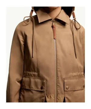 Moncler Adenium Drawstring Hooded Jacket - Camel