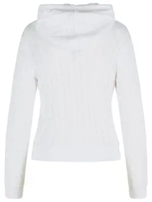 Polo Ralph Lauren Cable-knit Full-zip Hooded Cardigan - White