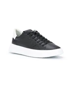 Philippe Model Temple Veau Lace-up Sneakers - Black